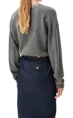 Versace Embellished Cashmere Sweater