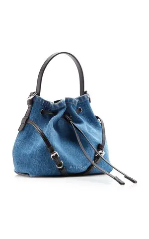 Givenchy Voyou Mini Denim Bucket Bag