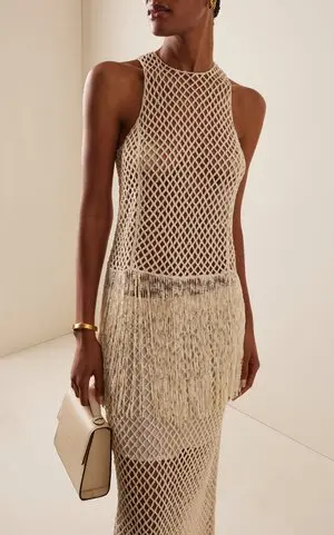 TWP Fringe Racer Mesh Top