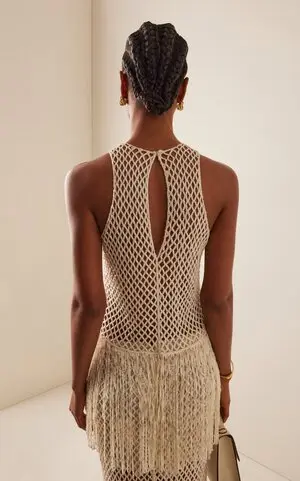 TWP Fringe Racer Mesh Top