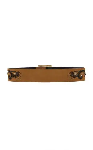 Etro Embroidered Leather Belt