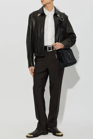 Versace Leather Ankle Boots ‘primo