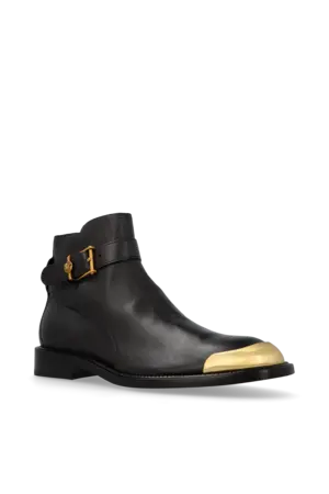 Versace Leather Ankle Boots ‘primo