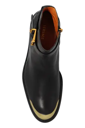 Versace Leather Ankle Boots ‘primo