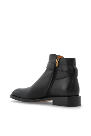 Versace Primo’ Leather Ankle Boots