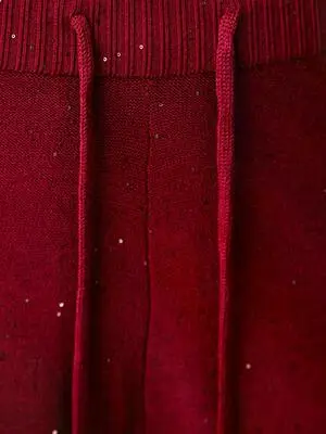 Joseph Ribkoff Sequin-embellished Drawstring-waist Trousers