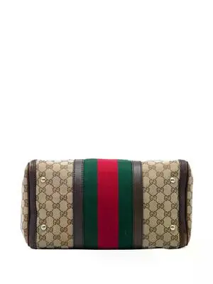 Gucci 2016-2026 Medium Gg Canvas Web Joy Boston Bag Satchel