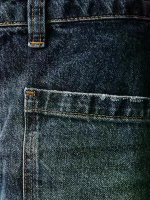 BENETTON Wide-leg Denim Shorts