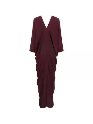 OUDE WAAG Draped Sculpted Gown - Red