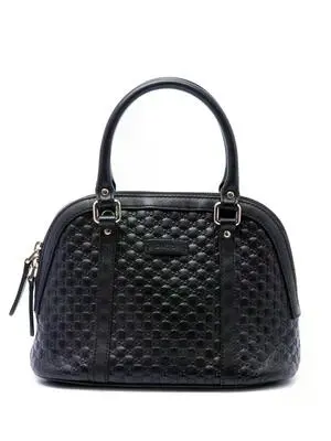 Gucci 2016-2026 Mini Microguccissima Dome Satchel - Black