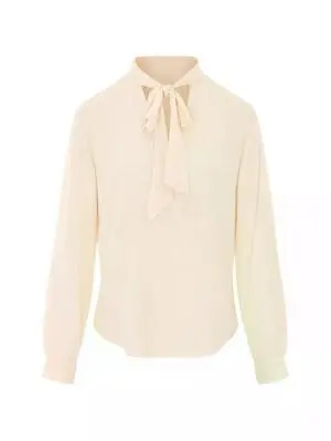 RUE DU BAC V-neck Bow-detail Blouse