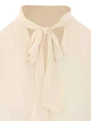 RUE DU BAC V-neck Bow-detail Blouse