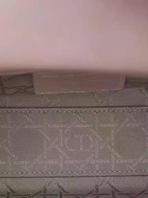 Dior 2017 Mini Pearlescent Lambskin Cannage Lady Satchel