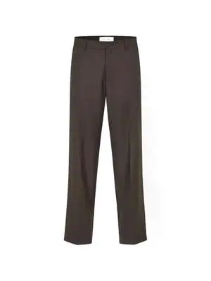 Samsøe Samsøe Sanoah Pressed-crease Trousers - Brown
