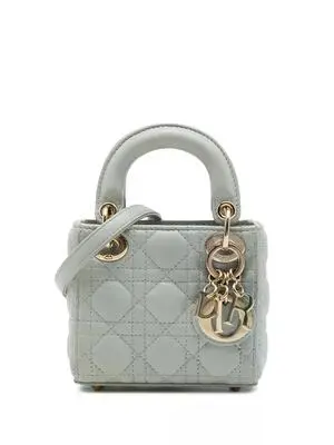 Dior 2010-2026 Mini Lambskin Cannage Lady Satchel
