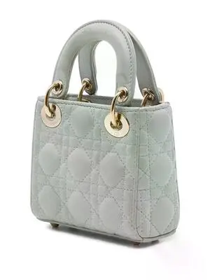 Dior 2010-2026 Mini Lambskin Cannage Lady Satchel