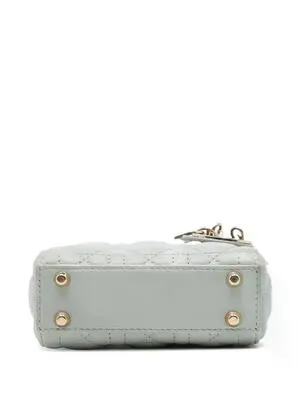 Dior 2010-2026 Mini Lambskin Cannage Lady Satchel