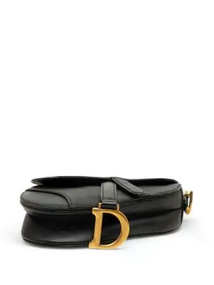 Dior 2019 Mini Grained Calfskin Saddle Bag Satchel