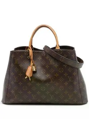 LOUIS VUITTON 2016 Monogram Montaigne Gm Satchel - Brown