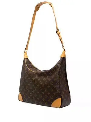 LOUIS VUITTON 2000 Monogram Boulogne 35 Shoulder Bag - Brown