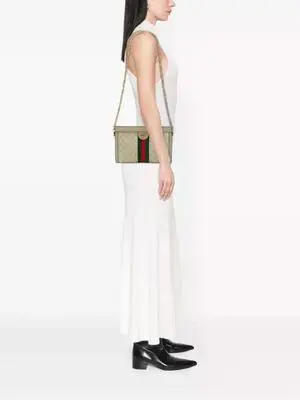Gucci 2016-2026 Small Gg Supreme Web Ophidia Chain Crossbody Bag