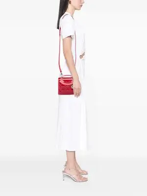 Dior 2015 Mini Patent Cannage Lady Satchel