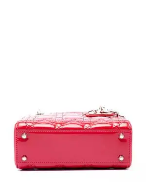 Dior 2015 Mini Patent Cannage Lady Satchel