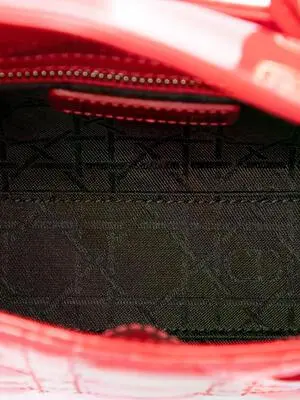 Dior 2015 Mini Patent Cannage Lady Satchel