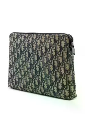 Dior 2021 Oblique Canvas Clutch Bag