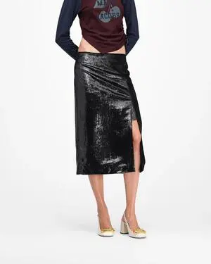 Marc Jacobs Tinsel Midi Skirt In Size