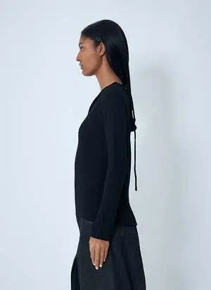 Yohji Yamamoto Lace-up Wool Sweater