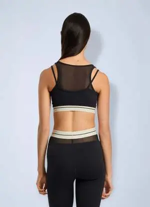 Palm Angels Logo Mix Layer Active Top