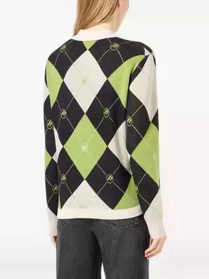Iceberg Argyle-knit Sweater