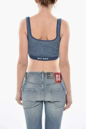 Palm Angels Sleeveless Crop Top