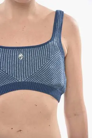 Palm Angels Sleeveless Crop Top