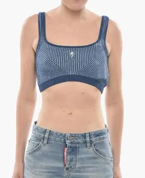 Palm Angels Sleeveless Crop Top