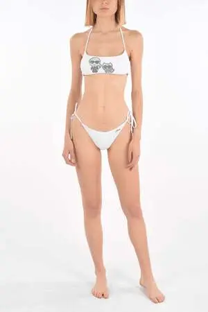 Karl Lagerfeld Studded Bandeau Bikini Top