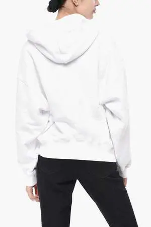 Off-White Slogan-print Drawstring Hoodie