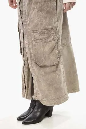 Y/project Maxi Cargo Denim Skirt