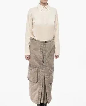 Y/project Maxi Cargo Denim Skirt
