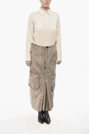 Y/project Maxi Cargo Denim Skirt