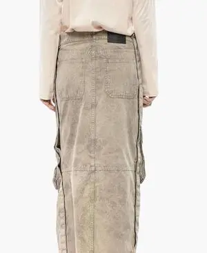 Y/project Maxi Cargo Denim Skirt