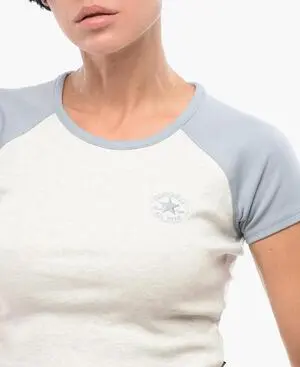 CONVERSE Logo-print Cropped-length T-shirt