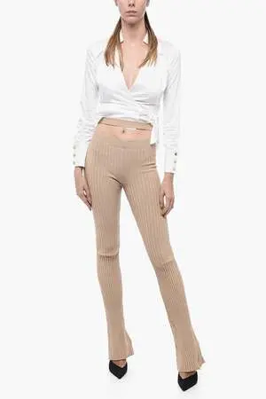 ANDREĀDAMO Cut-out Flared Pants
