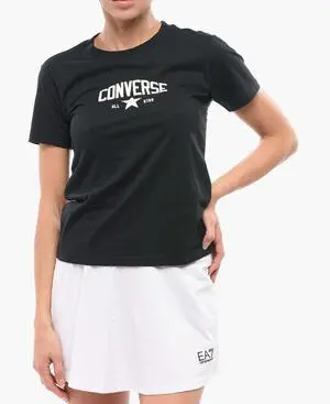 CONVERSE Logo-print Slim-fit T-shirt