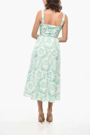 Dior Flared Shirt Dress With Azulejo Print