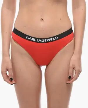 Karl Lagerfeld Sport Logo Elastic Waistband Bikini Briefs