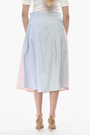 Woolrich Striped Midi Skirt