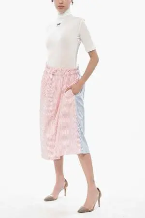 Woolrich Striped Midi Skirt