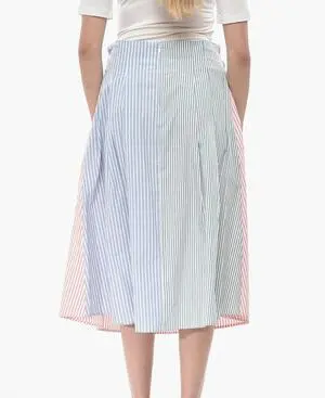 Woolrich Striped Midi Skirt